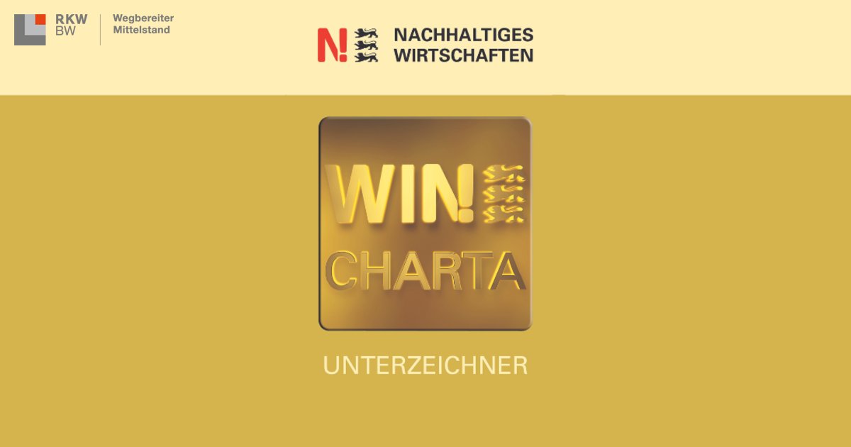 Das RKW Baden-Württemberg unterzeichnet die WIN-Charta